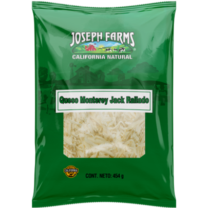 Queso Monterrey "Joseph Farms" Rallado (454 gr) – SuperCarniceria.com
